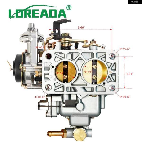 2バレル キャブレター WEBER DFEV 32/36 キャブレター VW BUG DODGE CARAVAN CHALLENGER マツダ B2600 2.0L 2.6L エンジン FIAT 124/131 カスタム パーツ アクセサリ...