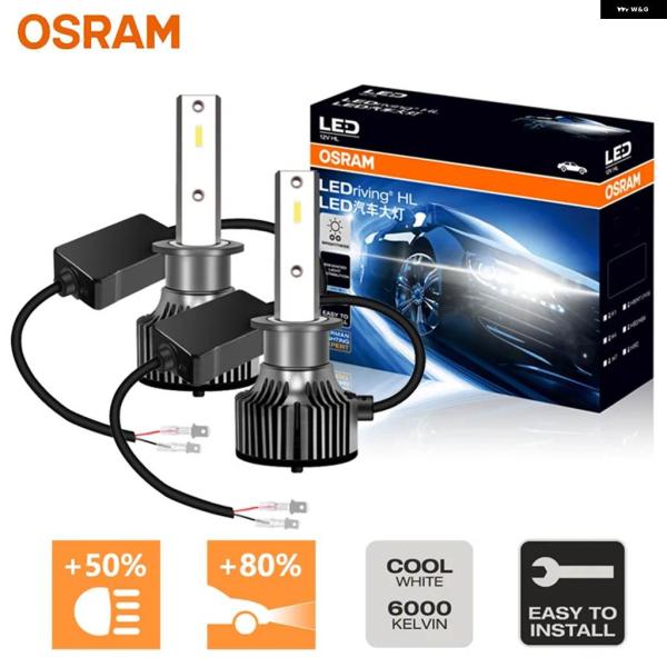 LED H1 P14.5S 12V 50W CF バージョン 車用 ヘッドライト 4000LM パワーブライト 6000K ホワイト LEDランプ ターボ 電球 D6150CW 2個 カスタム パーツ アクセサリーCar Brand:for...