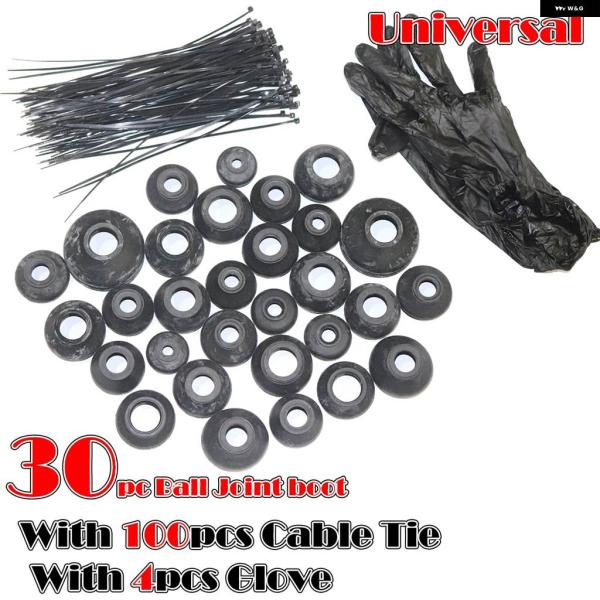 15サイズ2 汎用 ゴム ボールジョイント ブーツ ダストカバー キャップ ロッドリンケージエンドキット プロテクター ケーブル タイ留め具付きグローブ カスタム パーツ アクセサリーHigh-concerned chemical:None...