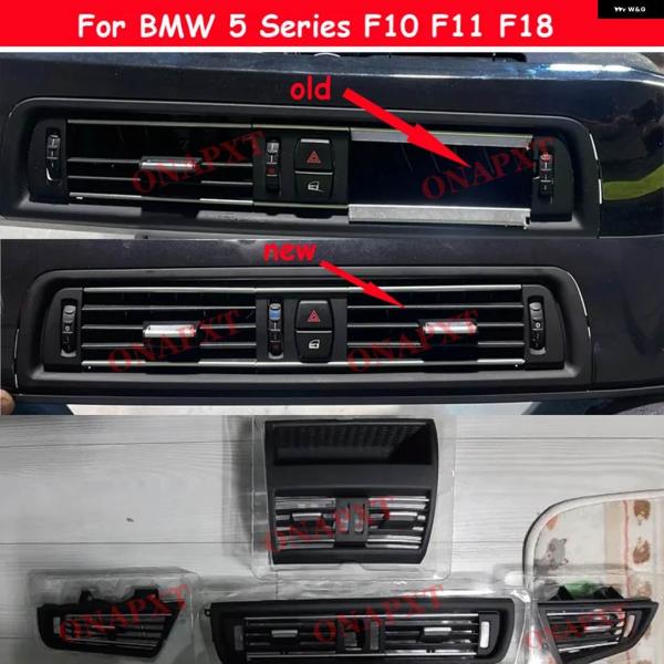 BMW F10 F11 F18 5シリーズ 2010-2017 フロントローウィンド左センター右 エアコン 吹き出し口 ダッシュボード グリル アウトレット パネル カスタム パーツ アクセサリーHigh-concerned chemica...