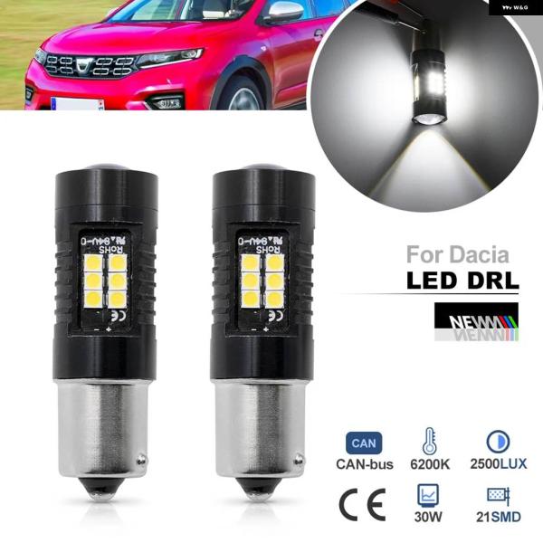 DACIA LODGY DOKKER 2012年以降 BA15S 1156 P21W LED デイタイム ランニングライト バルブ DRL 車用 ヘッドランプ カスタム パーツ アクセサリーHigh-concerned chemical:N...