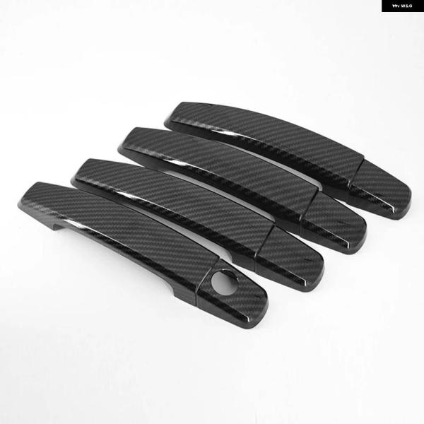 ビュイック エクセル アリュール 2010-2014 ラクロス リーガル 2009-2014 クローム カーボン カー ドアハンドル カバー トリム ステッカー アクセサリー カスタム パーツ アクセサリーHigh-concerned ch...