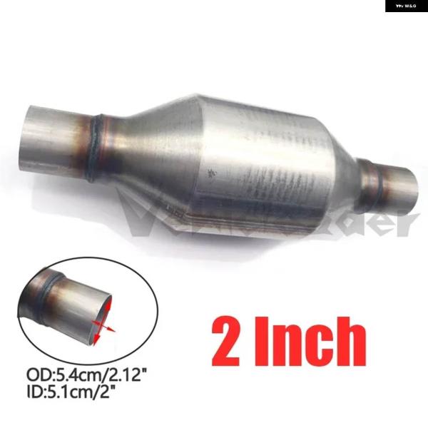 汎用 400 CPSI 触媒コンバーター ユーロ1 セラミック触媒 車用排気触媒コンバーター 高フロー 車用アクセサリー カスタム パーツ アクセサリーHigh-concerned chemical:NoneMaterial:409 ste...