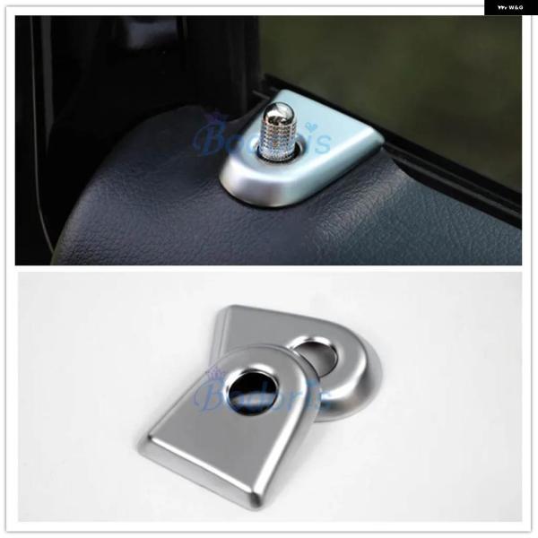 MERCEDES-BENZ VITO W447 VIANO VALENTE METRIS 2014 - 18 ドアロックピンモールディングカバー トリム クロームアクセサリー カスタム パーツ アクセサリーHigh-concerned ch...