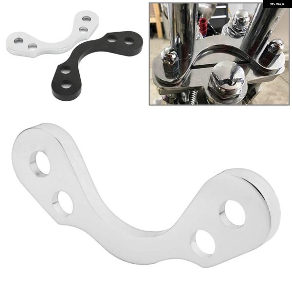 オートバイ は4-3/4インチライザー穴を3-1/2インチスプリンガー ハンドルバー ハンドルバー ツリー アダプター トップクランプ3.5インチ幅ライザー適応 ハーレー DNAポーコ用 カスタム パーツ アクセサリーProtective ...