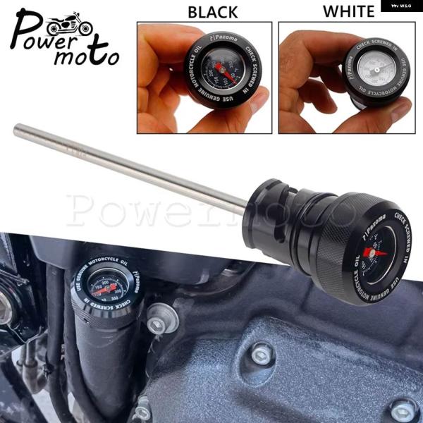 ハーレー ソフトアル用 M8 オイルディップスティック バイク 温度 ディップスティックゲージ ストリート ボブ FXBB FXBBS ローライダー FXLR FXST 18-21 カスタム パーツ アクセサリーHigh-concerned...