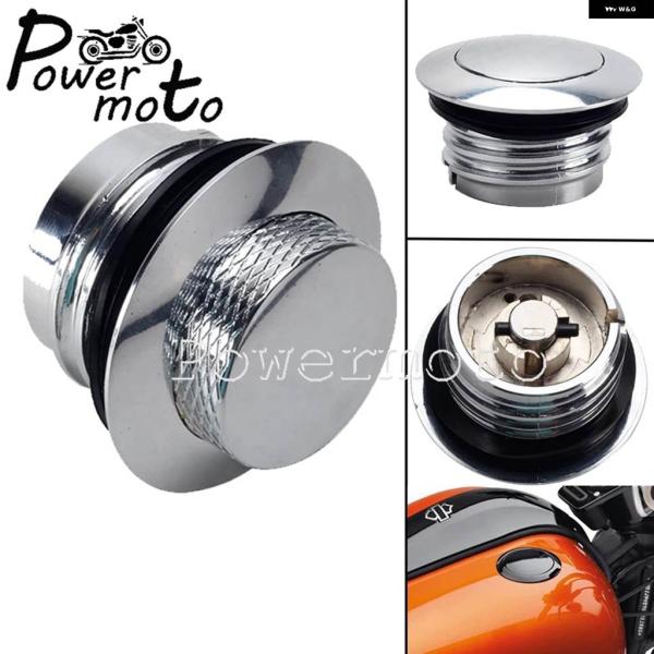 バイク ポップアップガスキャップベント付きCNC燃料油タンクカバー ハーレー ツーリングロードストリート エレクトラグライド ロード キング ソフテイル 2008-17 カスタム パーツ アクセサリーHigh-concerned chemi...