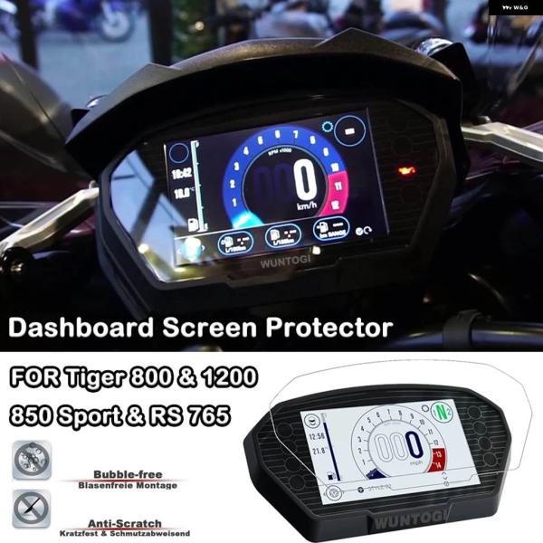 タイガー850スポーツ バイク ダッシュボード スクリーン プロテクター 1200スクリーンプロテクションRS765 2020用インストゥルメントフィルム カスタム パーツ アクセサリーItem Weight:0.1kgItem Heigh...
