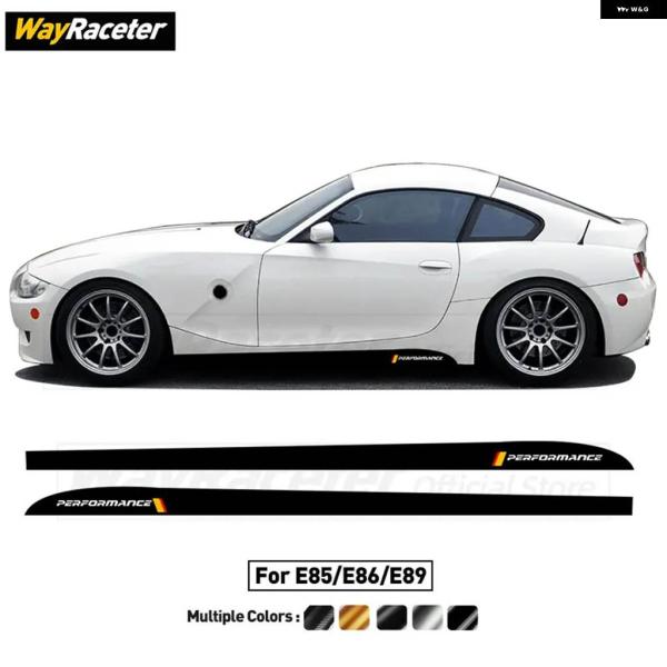 M PERMANCE デカール カーボン ビニール ドア サイド ストライプ スカート ステッカー BMW Z4 E85 E86 E89 2002-2016 カスタム パーツ アクセサリーCategory:StickersType Of S...