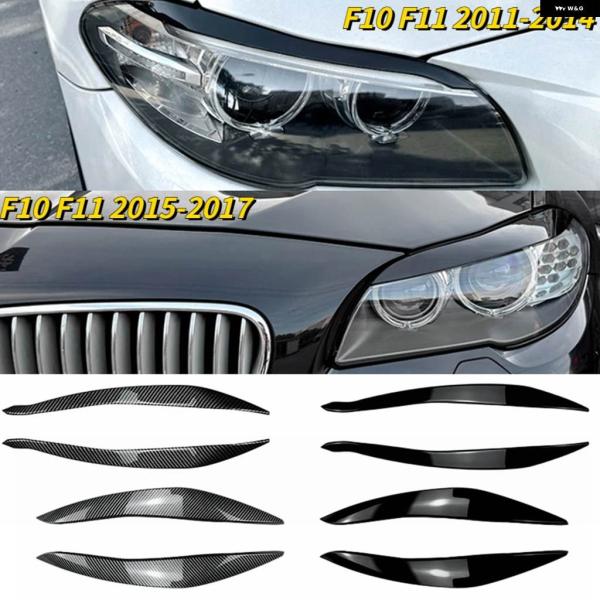 ABS イービル ヘッドライト アイブロウ アイリッド BMW F10 F11 5 520I 520D 523I 525D 525I 530I 530D M550I M5 2010-2016 カスタム パーツ アクセサリーHigh-conc...