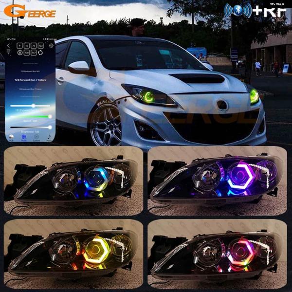 MAZDA 3 MAZDA3 BK BL SPEED MAZDASPEED マルチカラー RGB LED エンジェルアイ ヘックス ハローリング ダイナミック シーケンシャル ウィンカーライト DRL カスタム パーツ アクセサリーHigh...