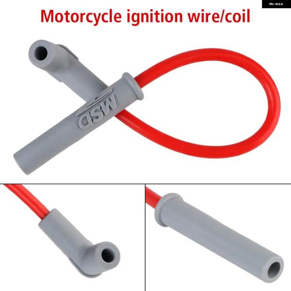 ブースター スパークプラグ キャップ オートバイ 点火 ワイヤー/コイル MSDブースターワイヤー オフロード車両部品 高電圧ワイヤー カスタム パーツ アクセサリーHigh-concerned chemical:NoneUse:Not T...