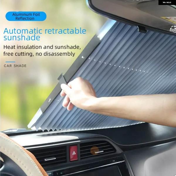 車用 フロントガラス サンシェード カーテン 格納式 UVカット 車用 フロント/リア シャッター S インテリア カスタム パーツ アクセサリーHigh-concerned chemical:NoneOrigin:Mainland Chi...