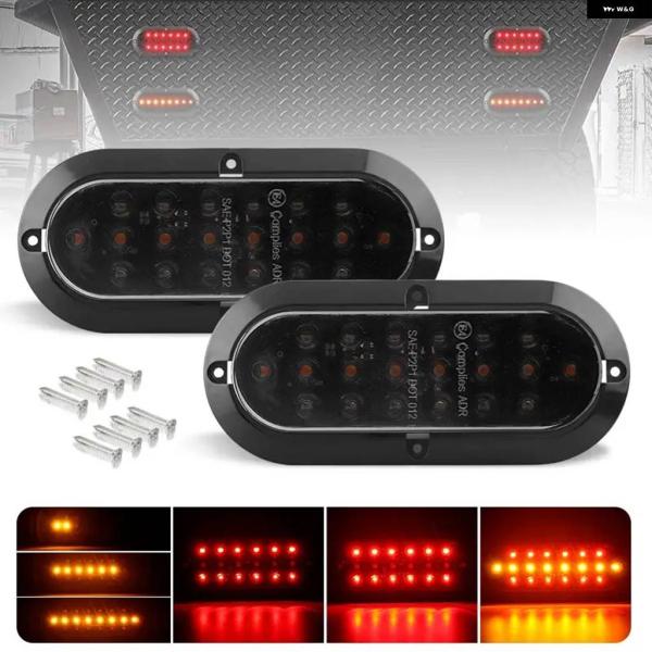 20LED 3IN1 テール ブレーキライト シーケンシャルフローティングウィンカーライト DRL ランニングライト ストップハザード灯 12V 24V トラック トレーラー カスタム パーツ アクセサリーHigh-concerned ch...