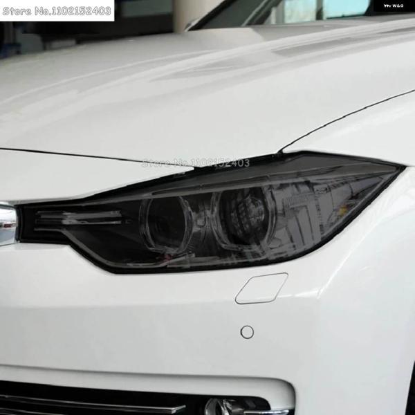 車用フロント ヘッドライト カバー TPUフィルム クリア/スモーク ブラック補修膜 BMW 3シリーズ F30 F31 2013-2019 カスタム パーツ アクセサリーHigh-concerned chemical:NoneCatego...
