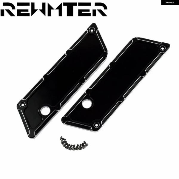 オートバイ ブラック サドルバッグ ラッチカバー ハーレー ツーリング ロードキング ストリートグライド FLHX FLHR FLHT 1993-2011 2012 2013 カスタム パーツ アクセサリーHigh-concerned ch...