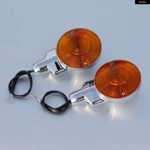 オートバイ フロントフラットウィンカー ハーレー ソフテイル クラシック ヘリテージ FLSTC 1999-2017 ツーリング ロードキング 2001-UP カスタム パーツ アクセサリーBattery Included:NoHigh-c...