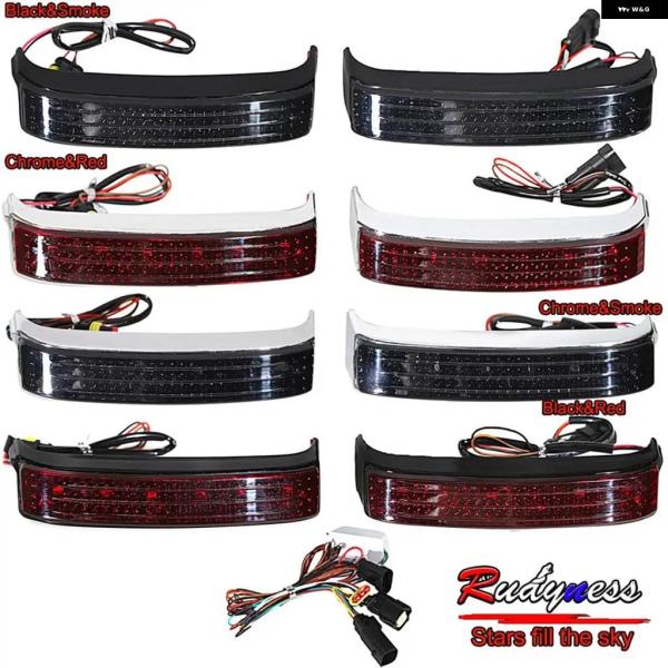 オートバイ LED サドルバッグ ターンランプランブレーキランプ ハーレー ツーリング ロードキング エレクトラストリートグライド CVO LIMITED2014-2021 カスタム パーツ アクセサリーBrand Name:RUDYNES...