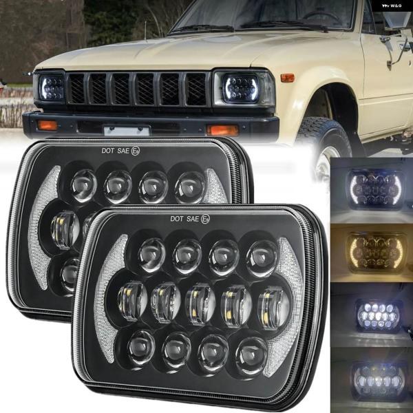 2PC105W DRL 7X6 5X7 LED ヘッドライト ジープ ラングラー YJ チェロキー XJ H4プラグ H6054 ヘッドライト H5054 6052 カー カスタム パーツ アクセサリーHigh-concerned chem...