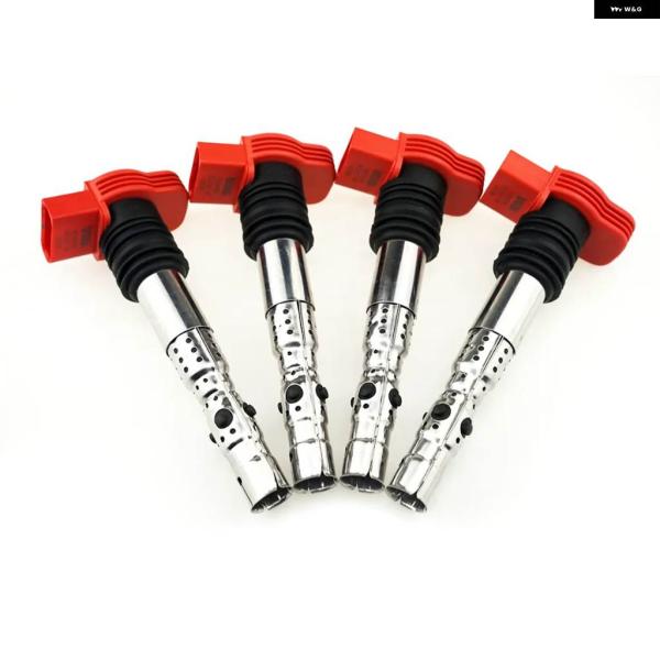 4X イグニッション コイル アウディ A48E2 B6 3.0 2000-2005 B7 2004-2008 A6 C5 A8 4E2 4E8 2002-2010 06C905115A 06C905115B UF483 C1447 カスタ...