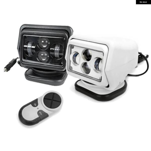 7インチ リモコン 360度回転ライト 12Vスポットライト 60W LED サーチライト ボート マリン オフロードドライビングサーチランプ カスタム パーツ アクセサリーHigh-concerned chemical:NoneDegre...