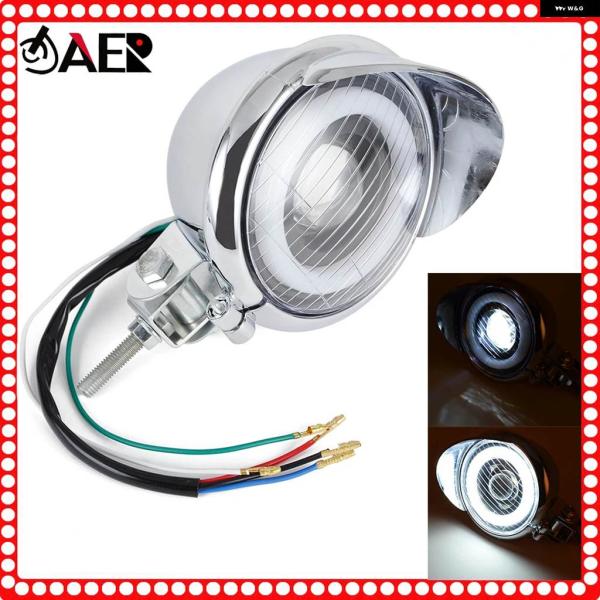 4.5インチ バイク ヘッドライト PHAREリードモトハイビーム/ロービーム ヘッドライト ハーレー チョッパー カフェレーサー レーサーツーリング カスタム カスタム パーツ アクセサリーHigh-concerned chemical:...