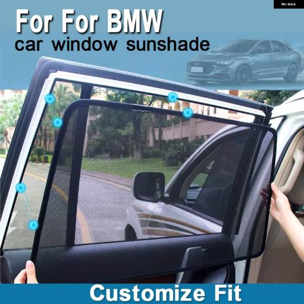 外側 ブラック BMW 5 F10 E60 E61 E39 F11 マグネット式 サイドウィンドウ サンシェード カーテン サンシェード メッシュ カスタム パーツ アクセサリーThickness:ThickProduct applicat...