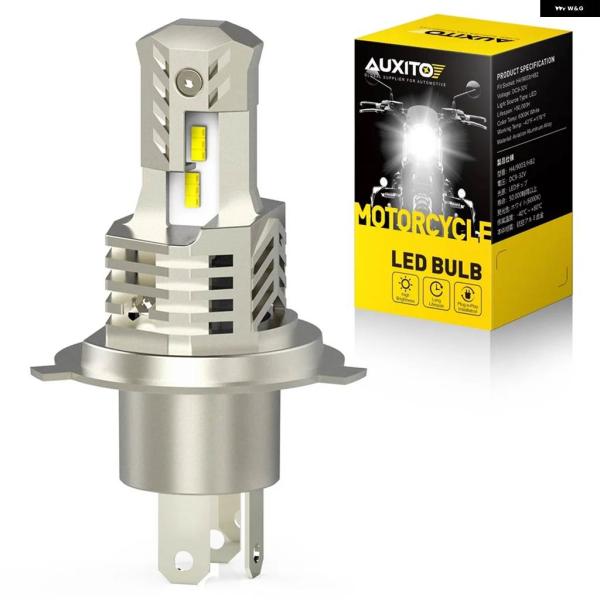 1個 H4 9003 LED ヘッドライト バルブ 6000K ホワイト ハイロービーム CANバス 26W バイク BMW ホンダ ヤマハ ドゥカティ カスタム パーツ アクセサリーLumens:6000LMLight Source:LE...