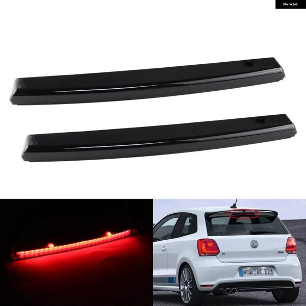 レッドレンズ リアテール ハイ マウント LED サードブレーキストップライト 1K8945087D 1K6945097F VW シロッコ ゴルフ MK5 ポロ 9N パサート 3C カスタム パーツ アクセサリーHigh-concerne...