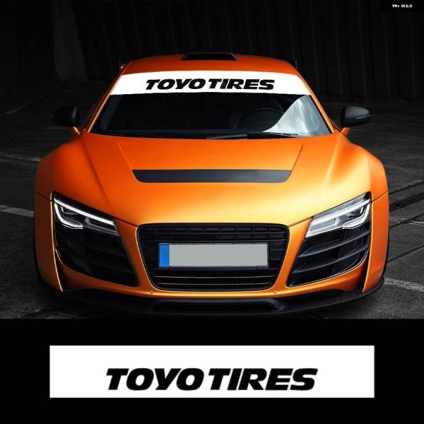 装飾 ステッカー デカール フロントガラス ウインドシールド バイザー ウィンドウ トーヨータイヤ用クリエイティブ デカール カスタム パーツ アクセサリーHigh-concerned chemical:NoneCategory:Stick...