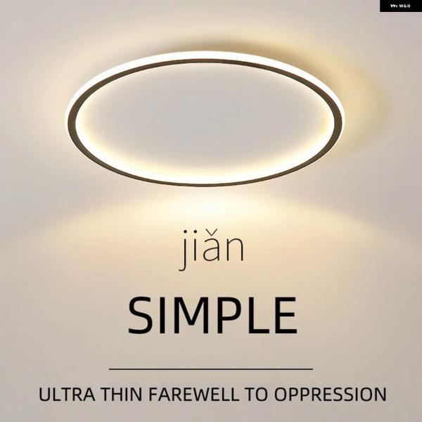 超薄型 リモコン 寝室用LEDシーリングランプ モダンシンプル 通路用バルコニーシャンデリア ホームデコレーション リビングルームライト器具 カスタム パーツ アクセサリーHigh-concerned chemical:NoneInstal...