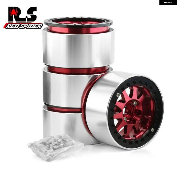 2.2インチアルミホイール 1/10 クローラーロックタイヤホイール SCX10 TRX-4 ホイール カスタム パーツ アクセサリーHigh-concerned chemical:NoneIs Electric:No BatteryWhe...