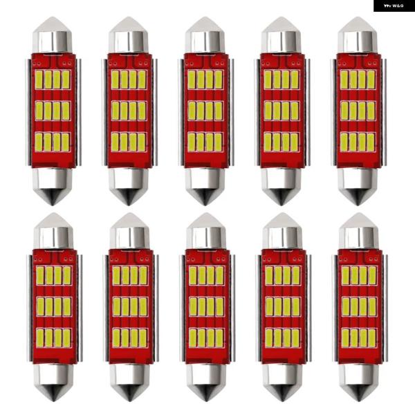 2/10個 車用LED読書灯 電球 31MM 36MM 39MM 41MM C5W C10W スーパー4014 SMD ドアランプ カスタム パーツ アクセサリーHigh-concerned chemical:NoneFor Vehicle...