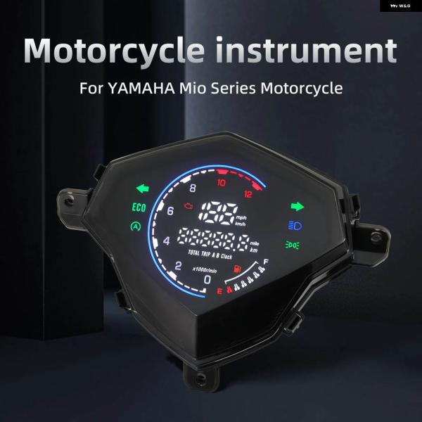 ヤマハ MIO125 MIO I125 MIO110 MIO M3用 オートバイ 計器 デジタルスピード メーター オドメーター LED計器 アセンブリ カスタム パーツ アクセサリーHigh-concerned chemical:None...