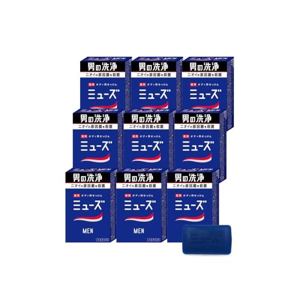 <div class="product_wrapper">  <div class="title">医薬部外品 MUSE 固形石鹸 ミューズ メン 男性 メンズ 消臭 135g × 9個</div>  &...