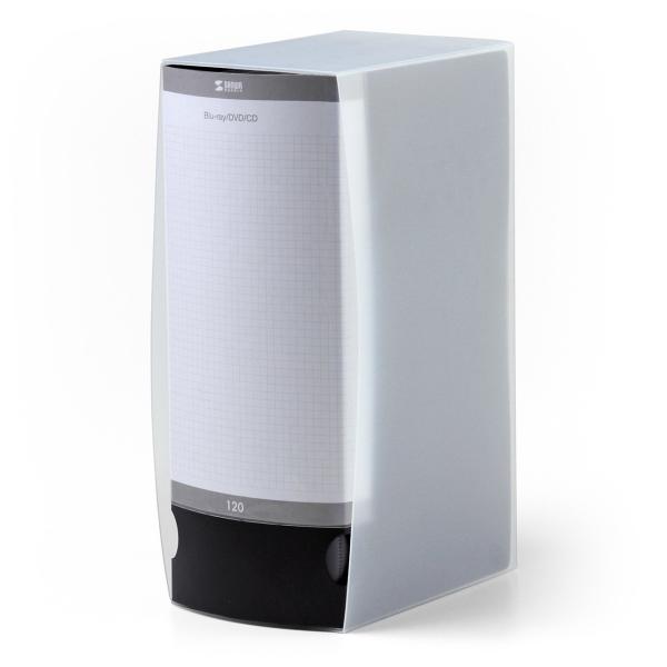 &lt;div class="product_wrapper"&gt;  &lt;div class="title"&gt;サンワダイレクト ブルーレイディスク ケース 120枚収納 インデックスカード付 ファイルケース ブラック 200-...