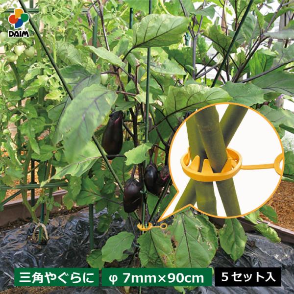 ナス、ピーマンなどにおススメ！栽培に最適な三脚やぐらがワンタッチで完成菜園/園芸/支柱/ガーデニング/ガーデニング用品/家庭菜園