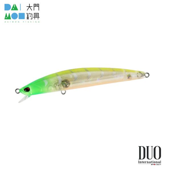 デュオ タイドミノー スプラット 100SF CEA0737 ライムヘッドクリアギーゴ / DUO TIDE MINNOW SPRAT全長約100mm・重さ約13gのスローフローティングタイプのミノー、ナチュラルな泳ぎとレンジキープ性能に優...