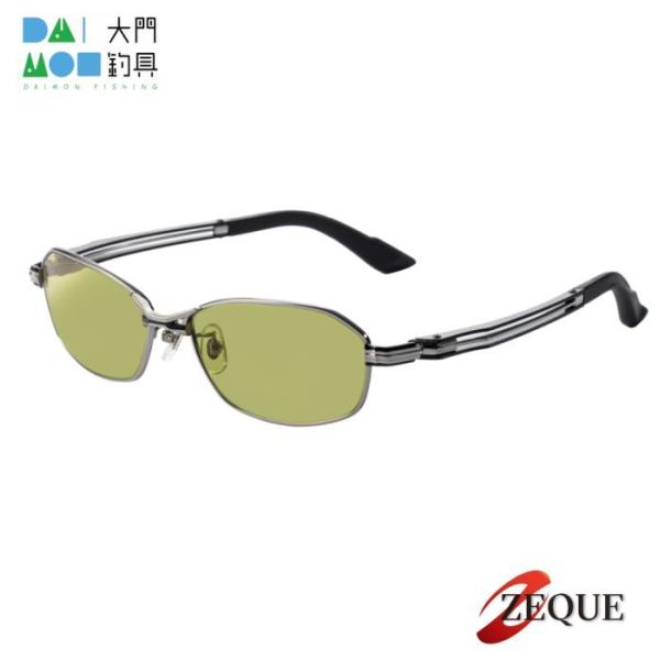 ゼクー フェイズ 55 F-2021マットクローム イーズグリーン / Feiz'55 ZEQUE偏光度90%以上 / 可視光線透過率40%日陰や曇天でも暗さを感じない。ローライトやウィードエリアに。早朝や夕暮れ、曇天や雨天などのローライト...