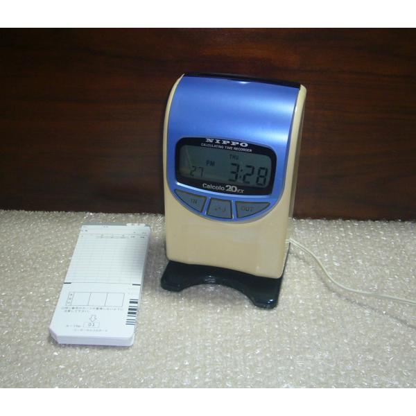 動作確認済みです。インク新品です。タイムカード20枚付き（50人　1ヶ月分）説明書https://www.techno7.co.jp/nippo/support/pdf/manual/cal/cal20ex_manual.pdf