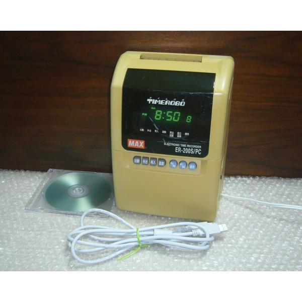 動作確認済みです。インク新品、楽々勤怠ソフト、タイムカード30枚付きです。クリーニング済みです。印字テスト確認済みです。取説https://www.max-ltd.co.jp/support/download/op/torisetsu/pd...