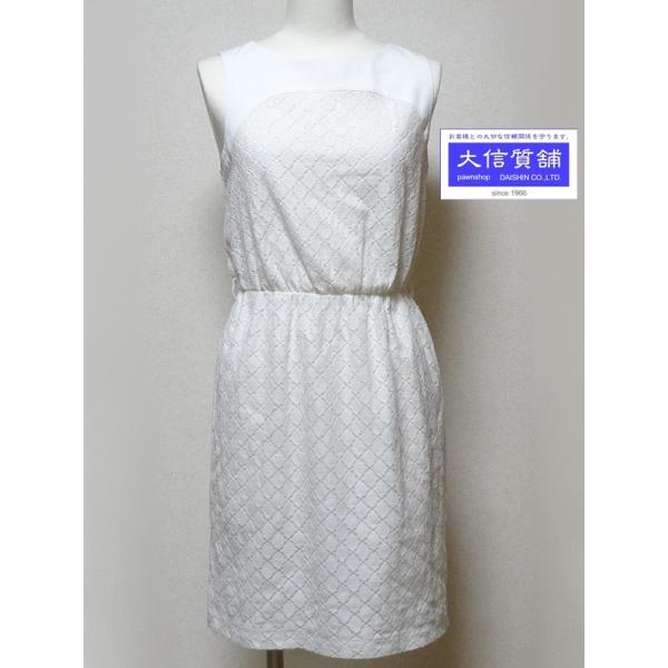 Deby Debo デビーデボ ワンピース ノースリーブ レース ホワイト 中古B+