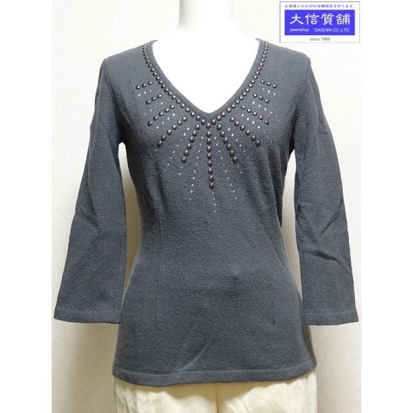 ALBERTA FERRETTI PHIROSOPHY アルベルタ フェレッティ フィロソフィー  トップス セーター サイズ38 ウール グレー 中古B+