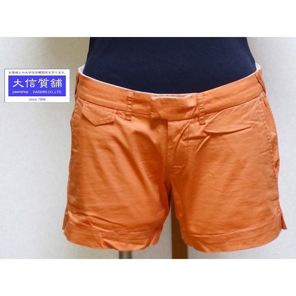 SCRUPOLI スクルポリ ショートパンツ サイズ42 コットン オレンジ 中古B