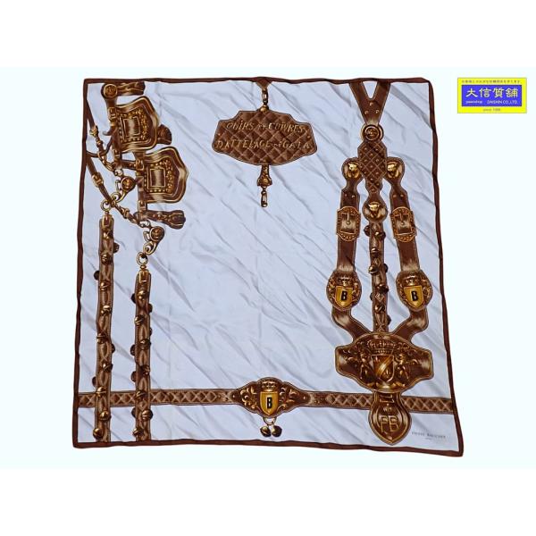 PIERRE BACCARA ピエール バカラ スカーフ ライトブルー系 中古B-
