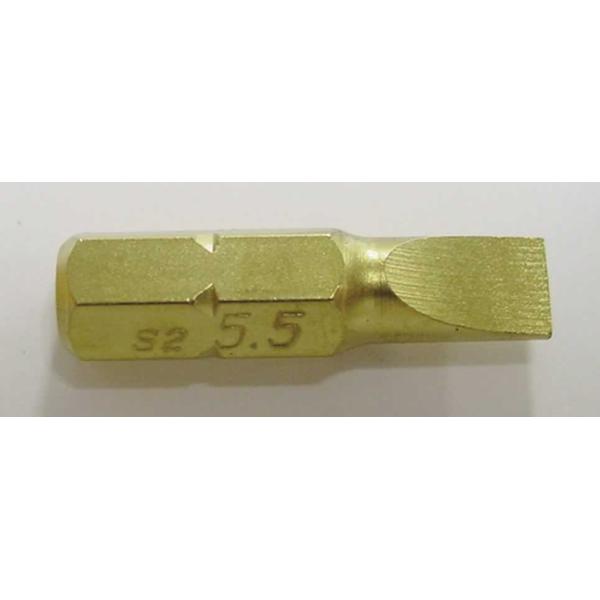 ※在庫品ではありません！メーカー確認後の出荷となります！確認後欠品・廃番等の問題が発生しましたらご連絡いたします！ご了承願います　◆耐久性に優れたチタンコーティングビット◆差込角(HEX)：1/4◆全長(mm)：25◆サイズ(mm)：5.5...