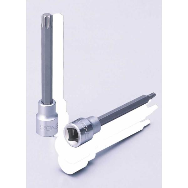 ※在庫品ではありません！メーカー確認後の出荷となります！確認後欠品・廃番等の問題が発生しましたらご連絡いたします！ご了承願います　◆使いやすいロングビットソケット◆サイズ：T40◆全長(L1；mm)：100◆軸長(L2；mm)：75◆外径(...