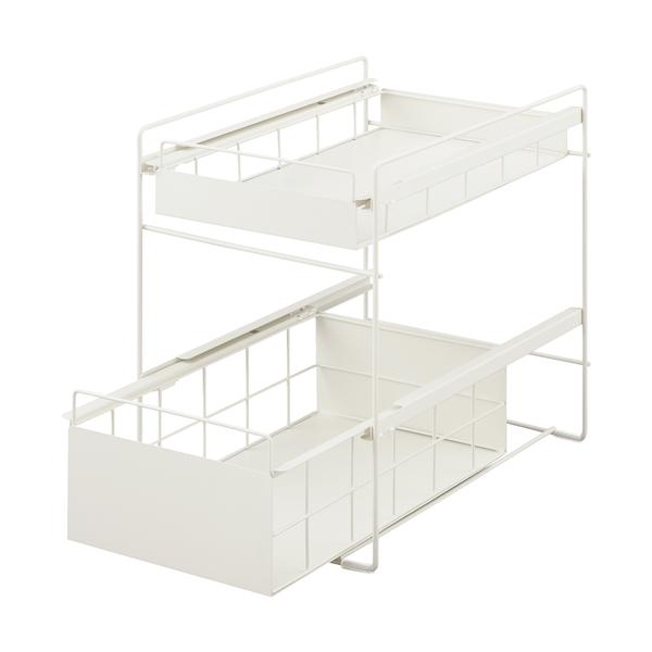 ※メーカー確認後の出荷となります！確認後欠品・廃番等の問題が発生しましたらご連絡いたします！ご了承願います　◆特長●シンク下のスペースを有効活用できる2段タイプのラックです。●洗面台下やキッチンでの収納としてもお使いいただけます。●トレーは...