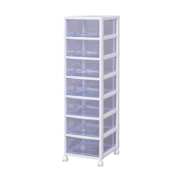 ※メーカー確認後の出荷となります！確認後欠品・廃番等の問題が発生しましたらご連絡いたします！ご了承願います　◆特長●引き出しの材質にスチロールを採用しているため透明度が高く、中身が確認しやすいクリアタイプのチェストです。●引き出しは飛び出し...