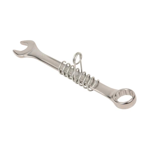 ※メーカー確認後の出荷となります！確認後欠品・廃番等の問題が発生しましたらご連絡いたします！ご了承願います　◆特長●高所作業用セーフティーリング付きのコンビネーションレンチです。●両端は15°オフセット、ハンドル部分はU字状となっており、ト...